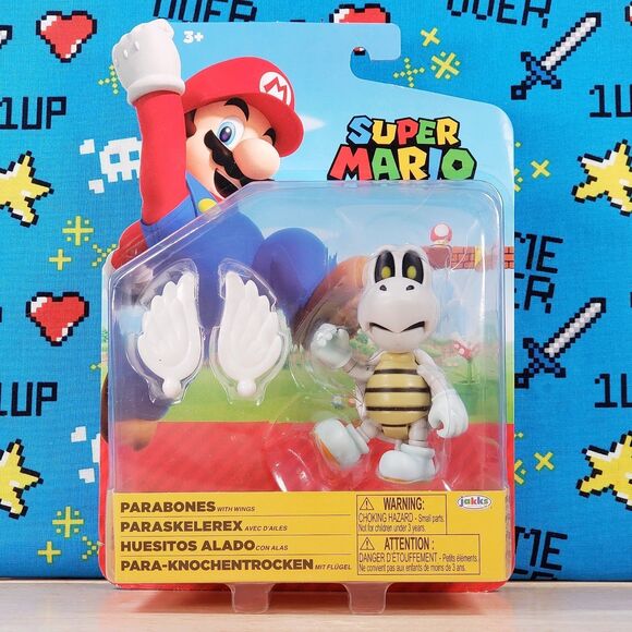 Toys | Jakks Pacific Super Mario Grey Parabones With Wings 221 Nintendo ...